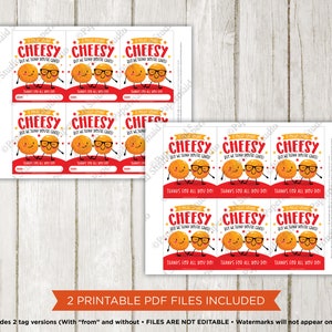 Teacher Appreciation Cheeseball Tag Printable - Employee Appreciation ...