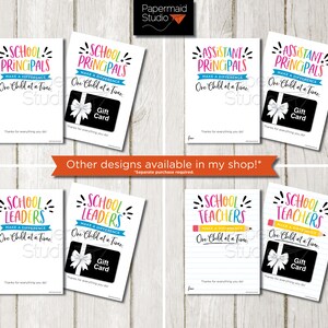 Principal Appreciation Gift - Assistant Principal Gift Card Holder ...