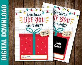 Christmas Gift Card Holder Printable Coworker Holiday Thank | Etsy