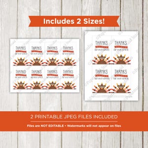 Teacher Thanksgiving Gift Tag Printable - School Teacher Thanksgiving ...