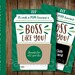 PRINTABLE Boss's Day Coffee Gift Card Holder - Staff Appreciation Card ...