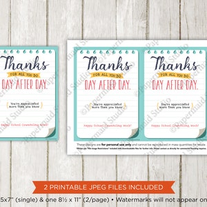 School Counseling Week Card - Printable School Counselor Appreciation ...