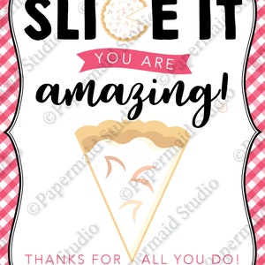 PRINTABLE Employee Appreciation Pie Gift Card Holder - Thank You Staff ...
