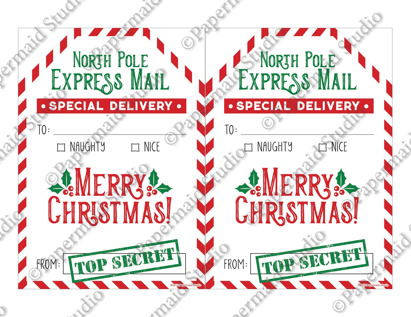 PRINTABLE Secret Santa Gift Card Holder Christmas Gift Card | Etsy