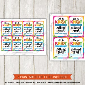 Employee Appreciation Gift - Pretzel Tag Printable - Administrative ...