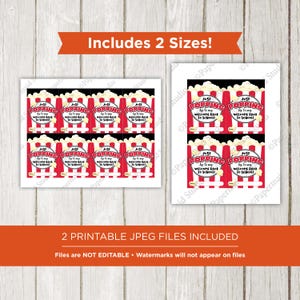 Back to School Gift Popcorn Tag - First Day of School Teacher Card ...