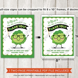 Teacher Appreciation Salad Bar Signs Printable - Teacher Appreciation ...