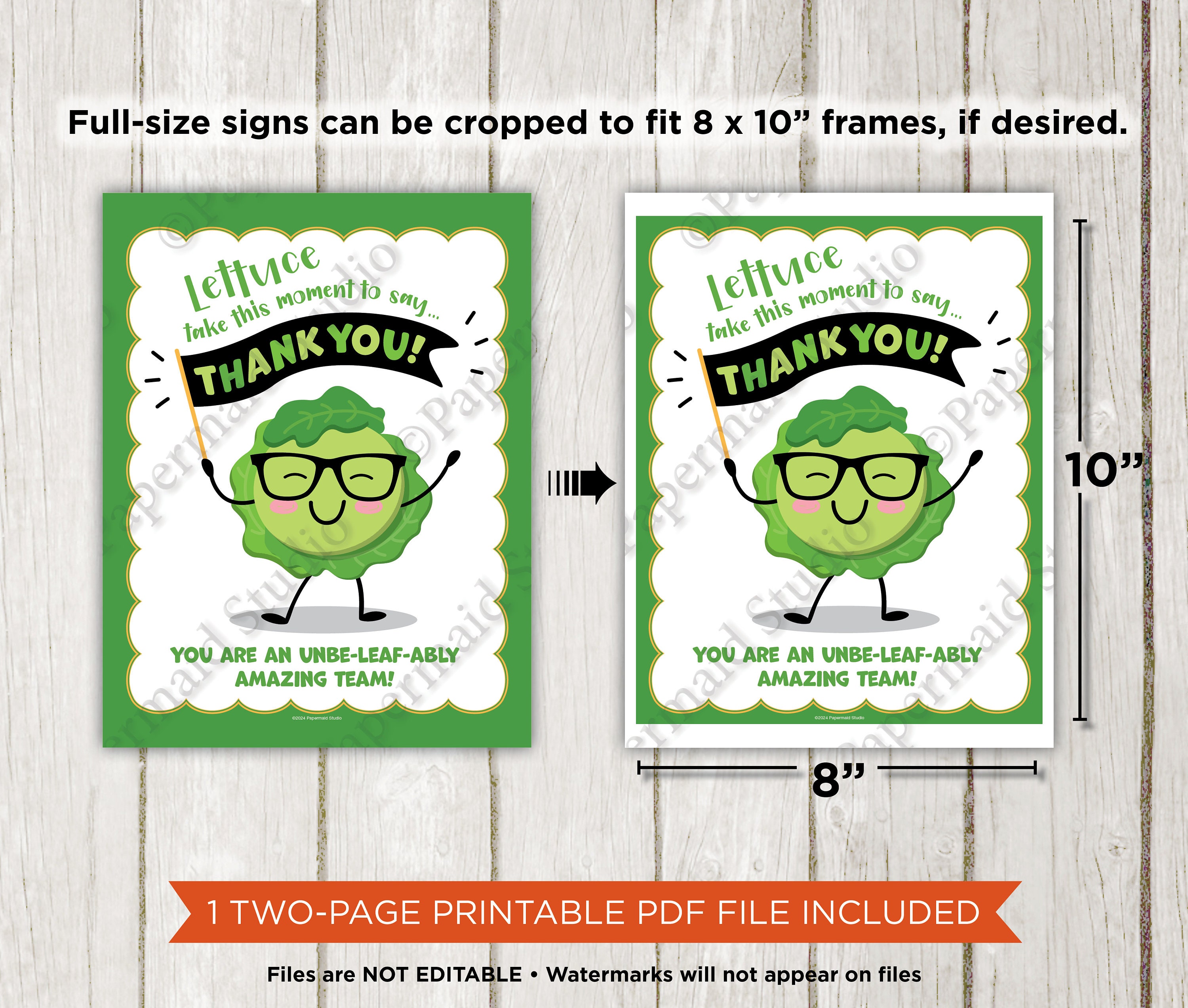 Teacher Appreciation Salad Bar Signs Printable - Teacher Appreciation ...