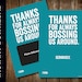 PRINTABLE Boss's Day Gift Card Holder National Boss Day - Etsy