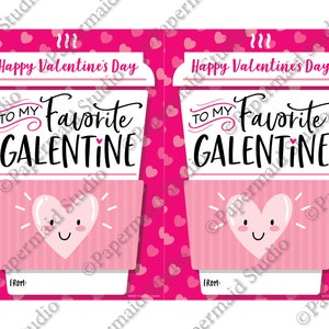 PRINTABLE Galentine Valentine's Day Coffee Gift Card Holder - Thanks a ...