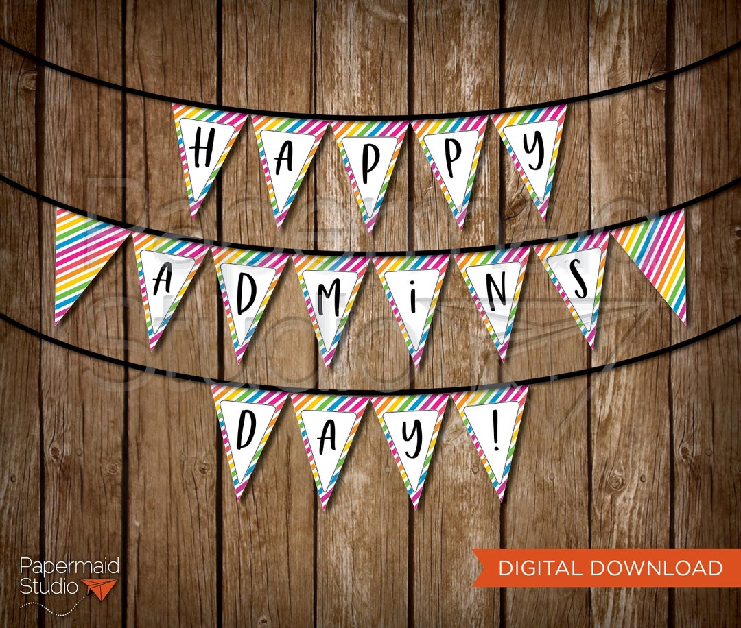 Administrative Professionals Day Banner Printable - Employee ...