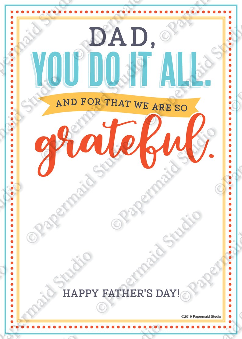 Father's Day Gift Card Holder Printable Father's Day | Etsy