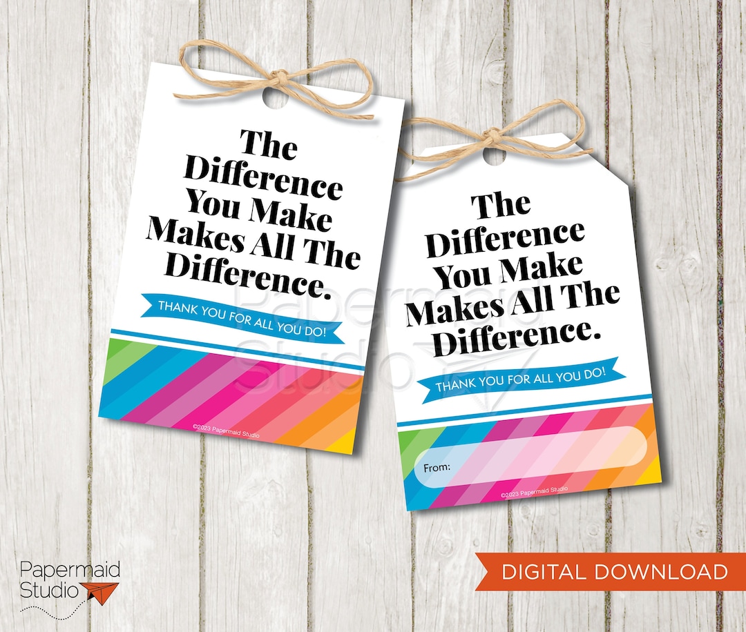 Employee Appreciation Gift Tag - Administrative Professionals Gift ...