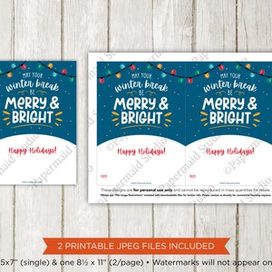 Teacher Christmas Gift Card Holder Printable - Staff Christmas Gift ...