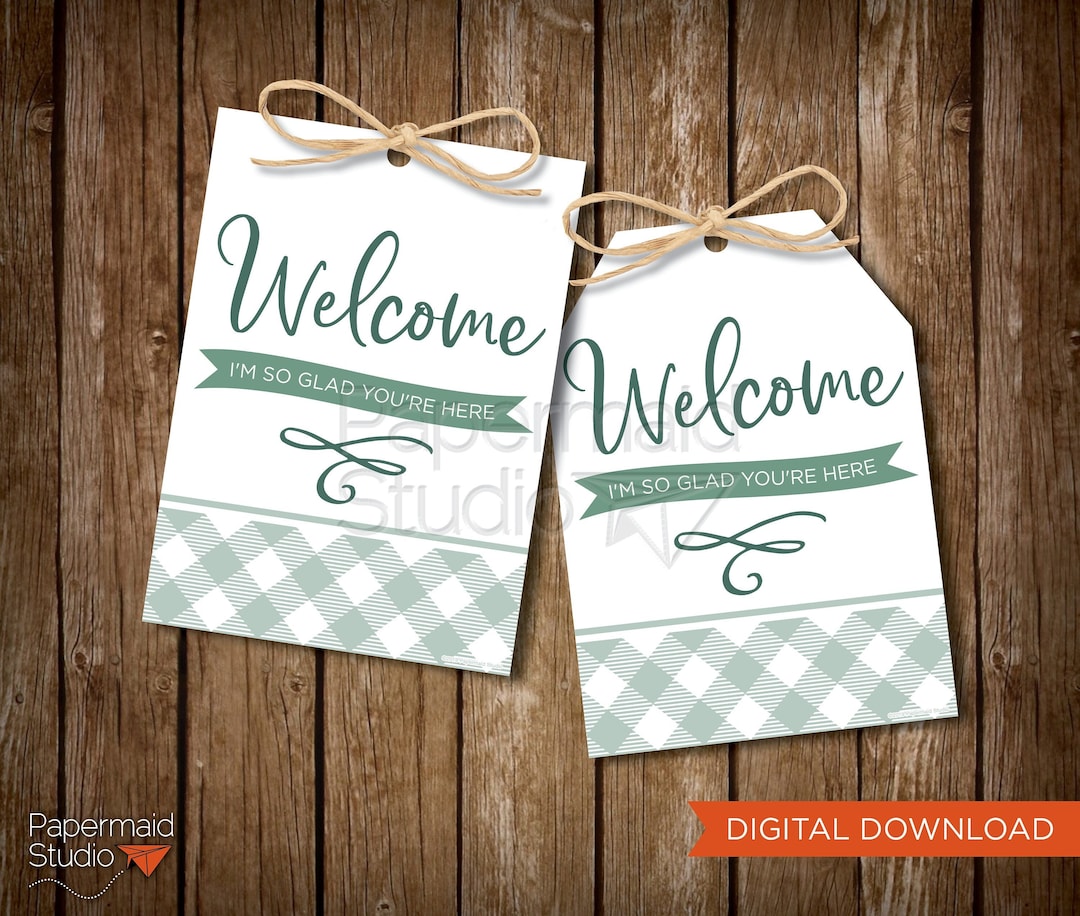 Welcome Back Gift Tag Printable - Employee Staff Back to Work Gift ...