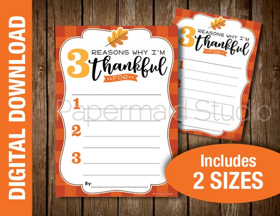 PRINTABLE Thanksgiving Thank You Card Thanksgiving Gratitude | Etsy
