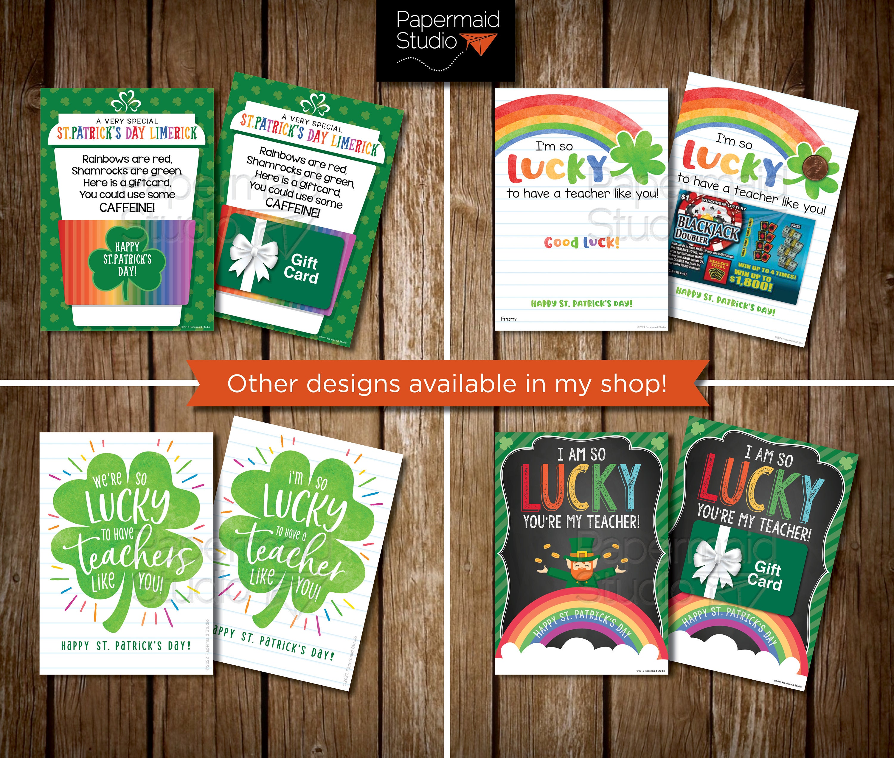 Teacher St. Patrick's Day Gift Tag Printable - Teacher Appreciation ...