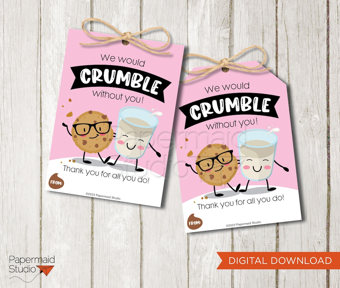 Employee Appreciation Gift - Printable Cookie Tags - Staff Appreciation ...