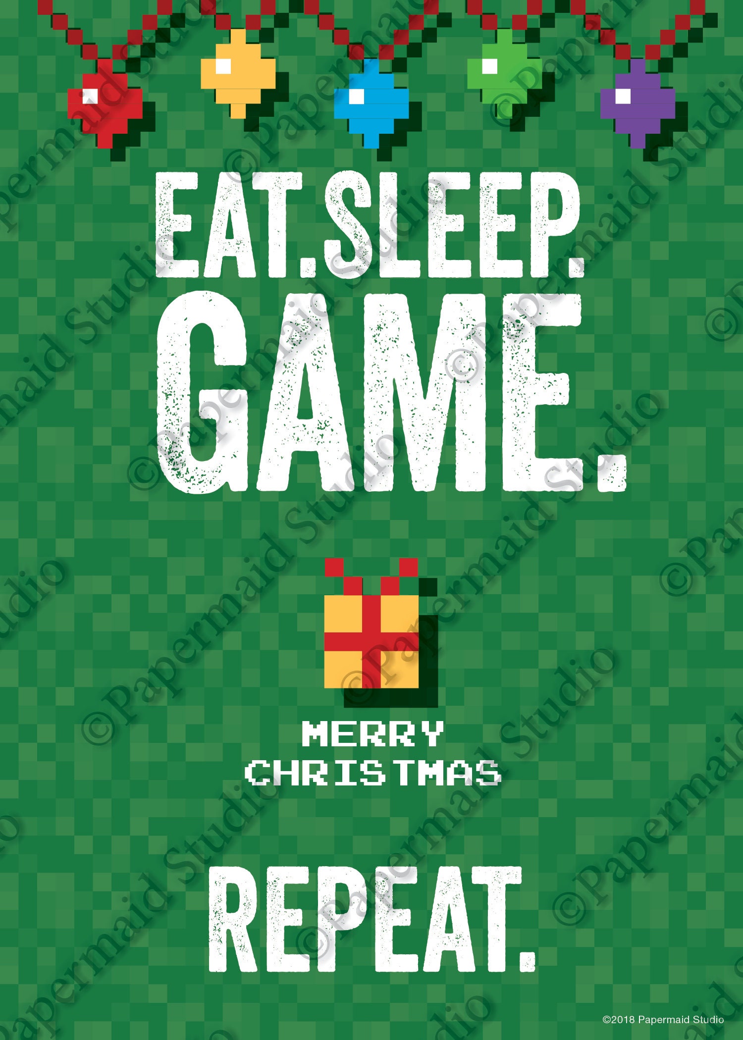 PRINTABLE Videogame Gift Card Holder Holiday Card Christmas - Etsy