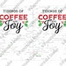 PRINTABLE Coffee Themed Christmas Card Coffee Holiday Card Coffee Gift ...
