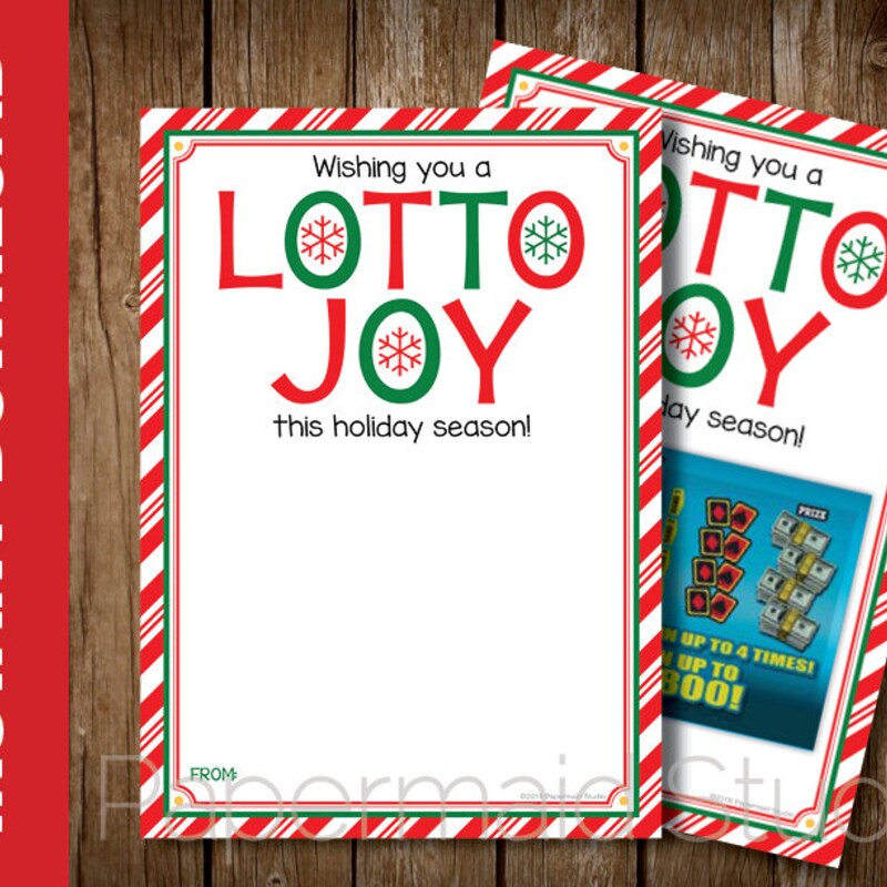 Lotto Christmas Tag - Etsy