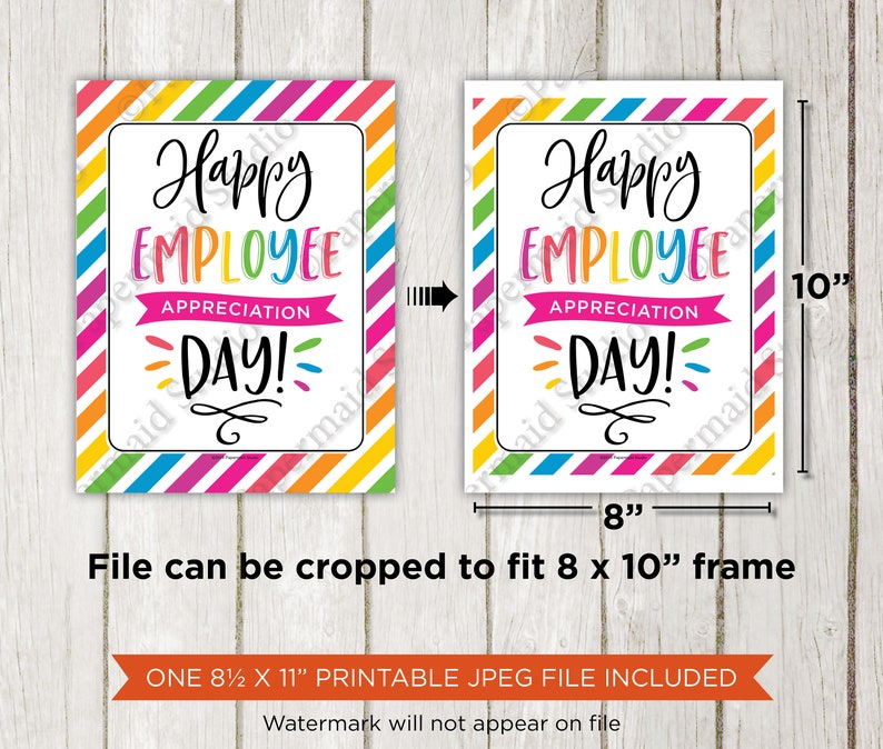 Employee Appreciation Sign Printable - Staff Appreciation Poster ...