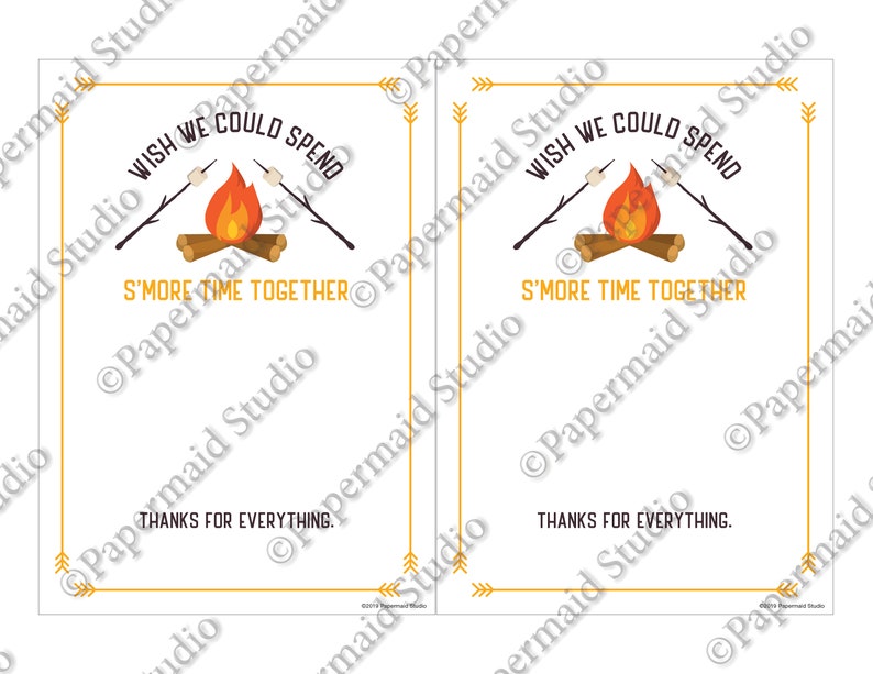 PRINTABLE Camp Counselor Thank You Card Summer Camp Thank - Etsy