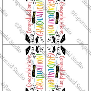 Printable Graduation Cookie Bag Tag - Cookie Bag Topper - Cookie ...