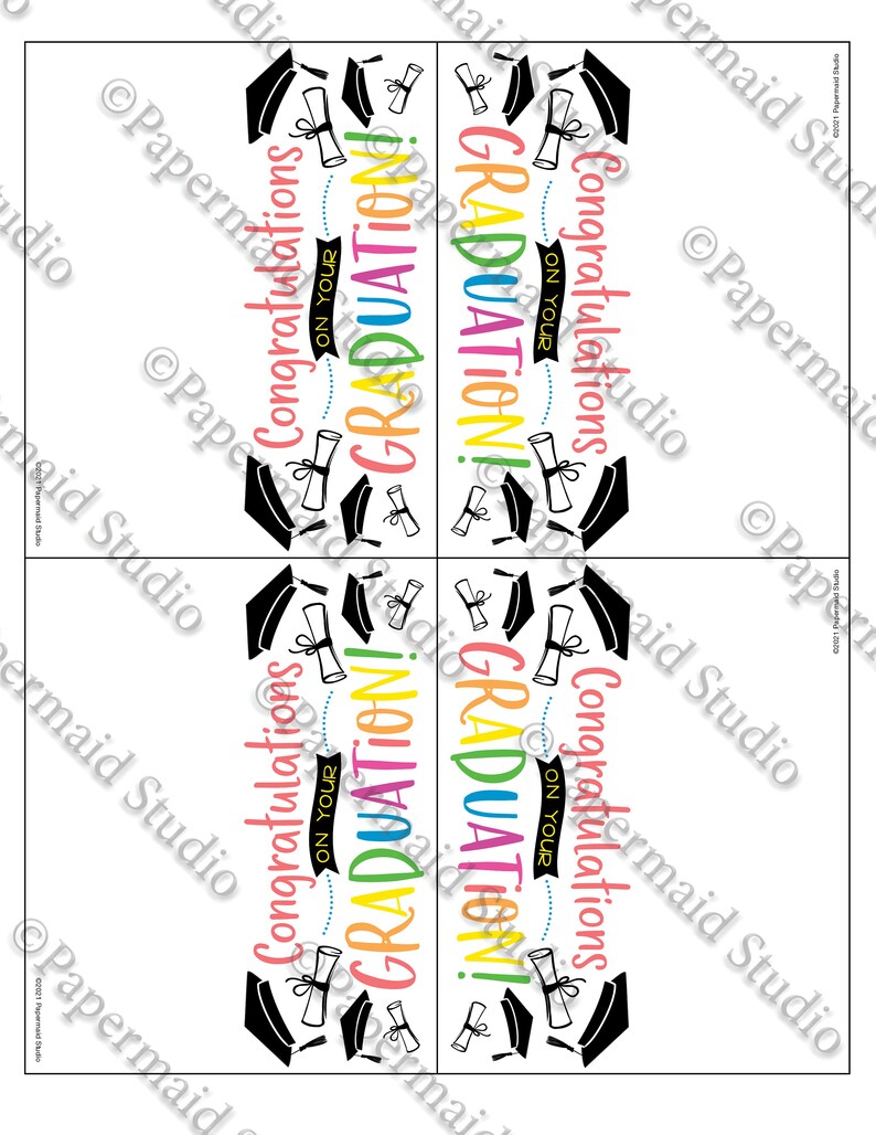 Printable Graduation Cookie Bag Tag Cookie Bag Topper | Etsy
