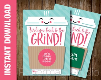 PRINTABLE Back to School Teacher Gift Card Holder First Day | Etsy