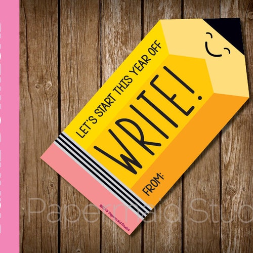 Instant Download Pencil Back to School Tag Start School Year - Etsy