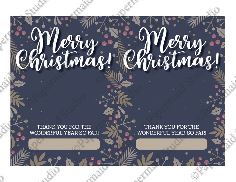 PRINTABLE Teacher Christmas Gift Card Holder -- Winter Break Card ...
