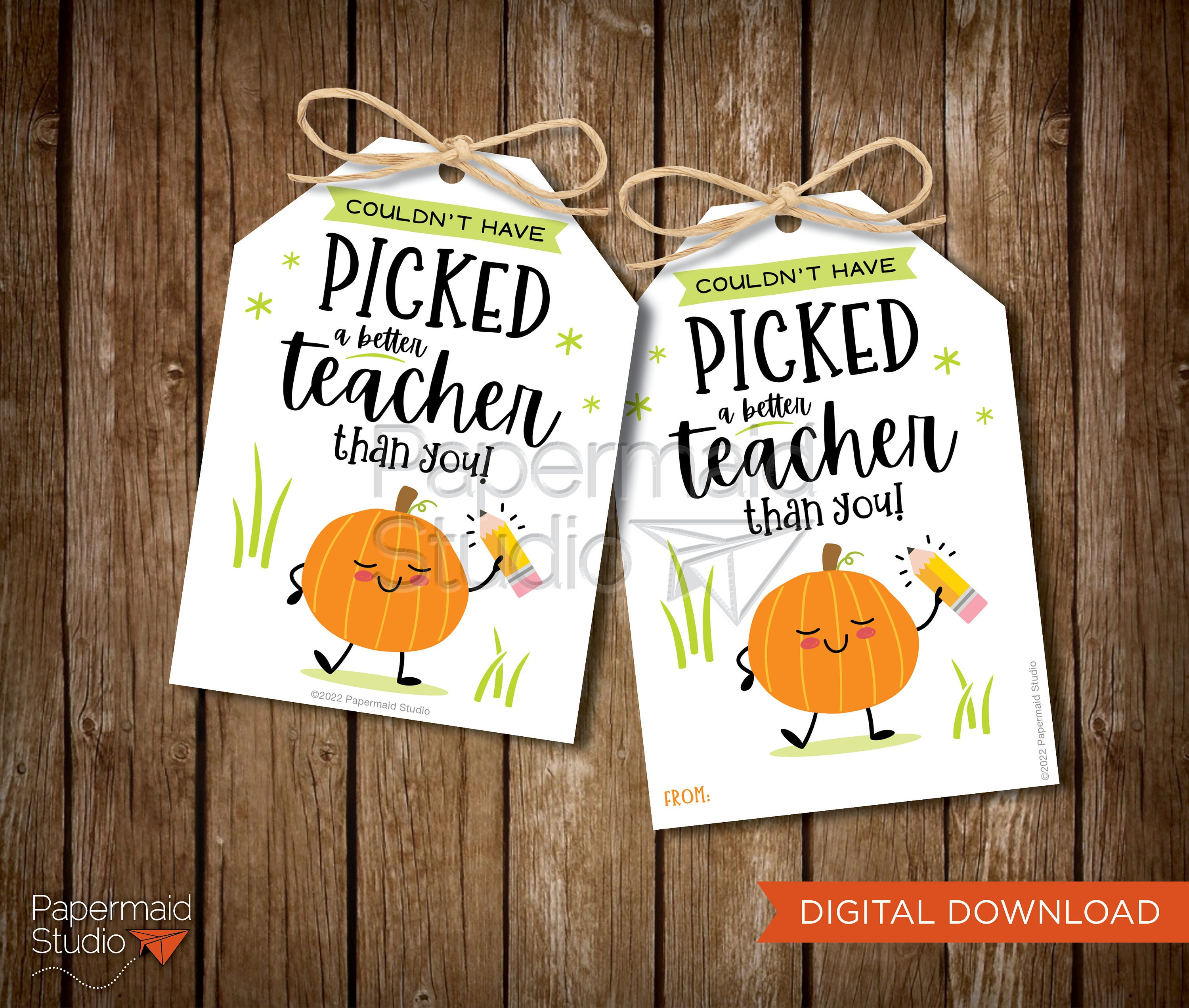 Halloween Teacher Gift Tag Printable - Teacher Halloween Tag - Coffee ...