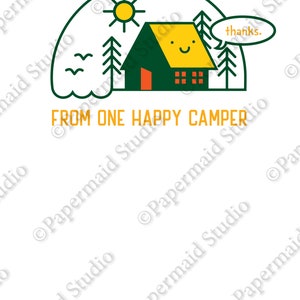PRINTABLE Camp Counselor Thank You Card - Summer Camp Thank You Note ...