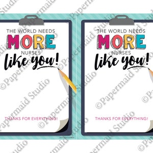 Nurse Thank You Gift Card Holder Printable - Nurse Thank You Card ...
