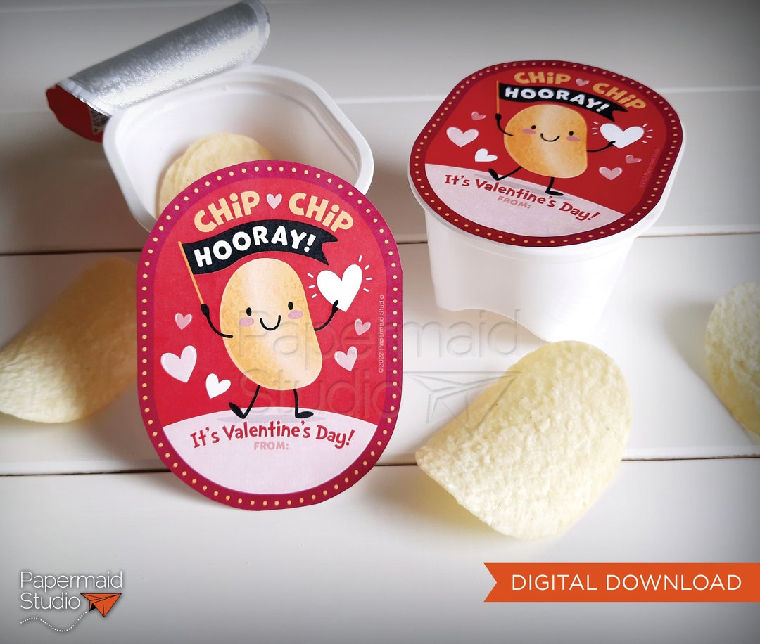 Valentine Chip Labels Printable - Valentines for Snack Size Chips ...