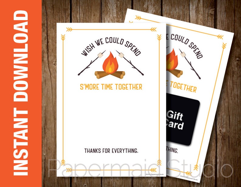 PRINTABLE Camp Counselor Thank You Card - Summer Camp Thank You Note ...