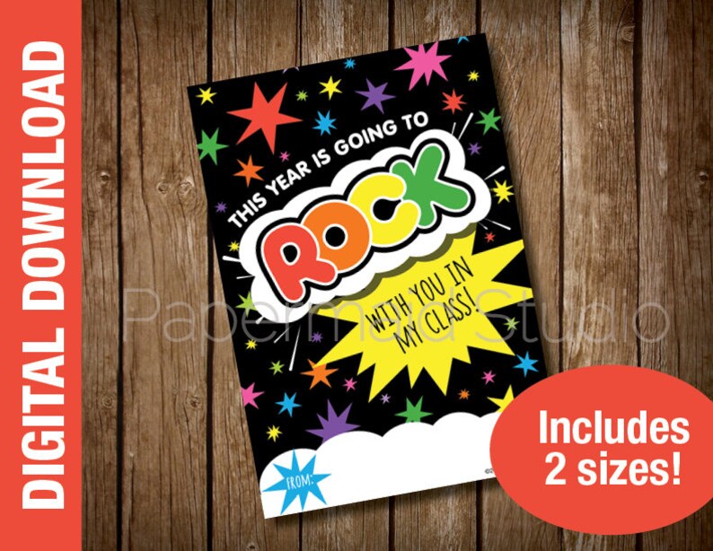 PRINTABLE Pop Candy Tag Back to School Class Treat Tag - Etsy