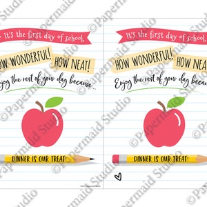 PRINTABLE First Day of School Teacher Gift Card Holder - Welcome Back ...