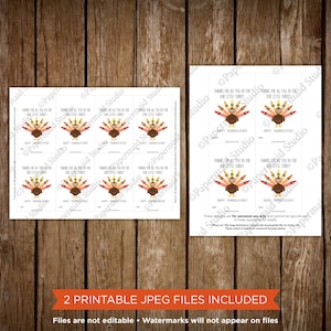 Teacher Thanksgiving Gift Tag Printable - School Teacher Thanksgiving ...
