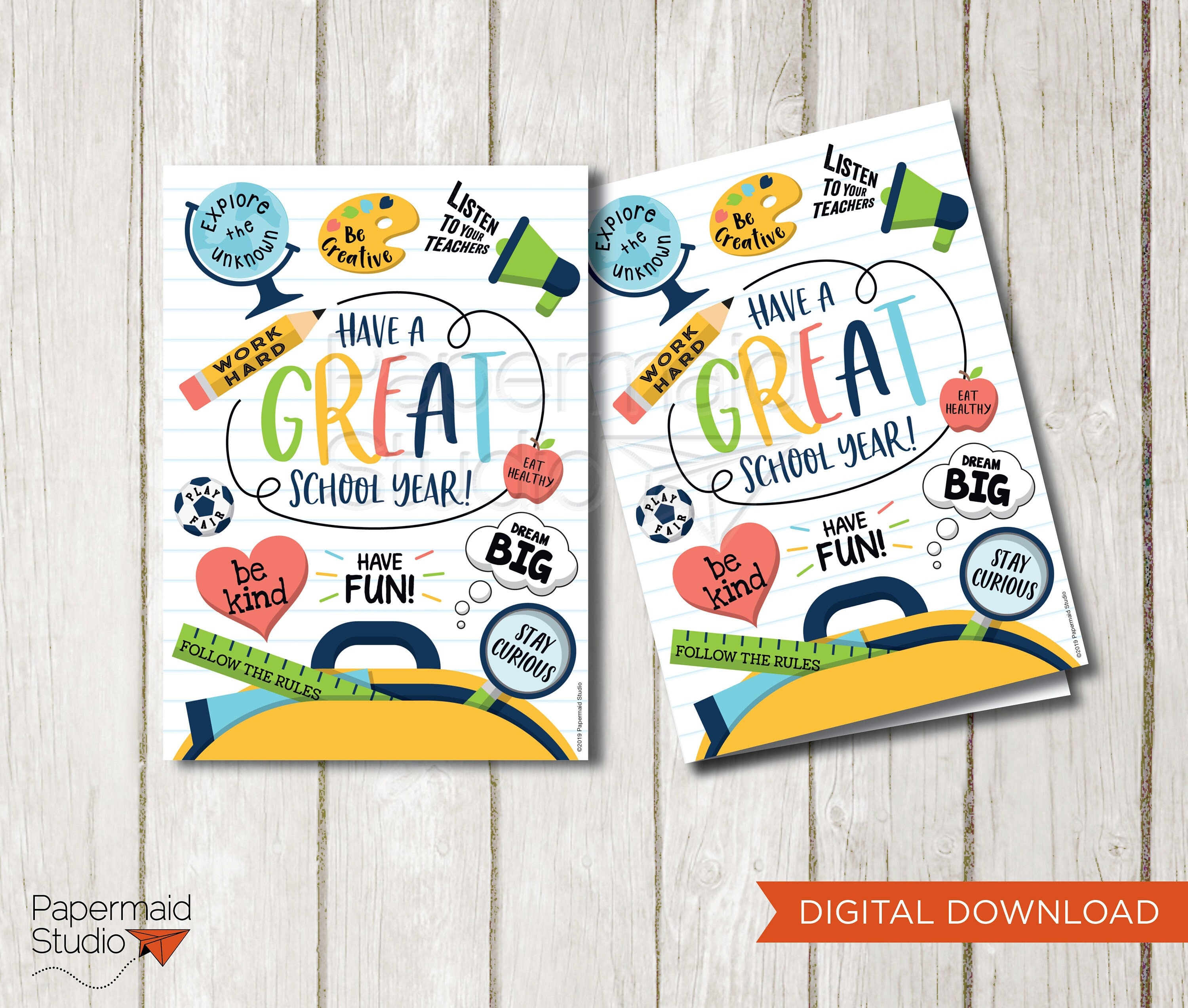 Happy First Day Of School Card