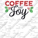 PRINTABLE Coffee Themed Christmas Card Coffee Holiday Card Coffee Gift ...
