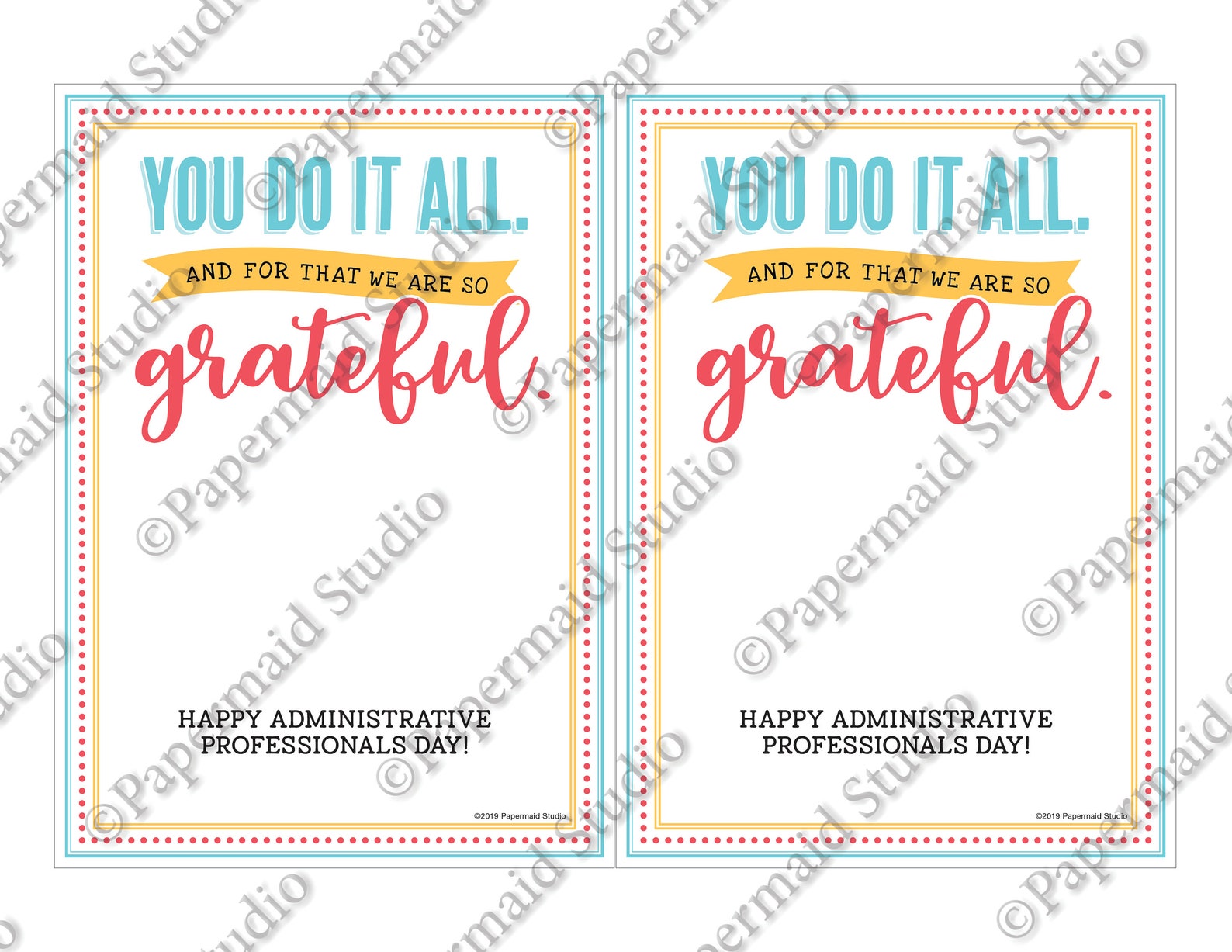 Administrative Professionals Day Card Printable Employee | Etsy
