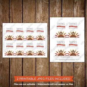Teacher Thanksgiving Gift Tag Printable - School Teacher Thanksgiving ...