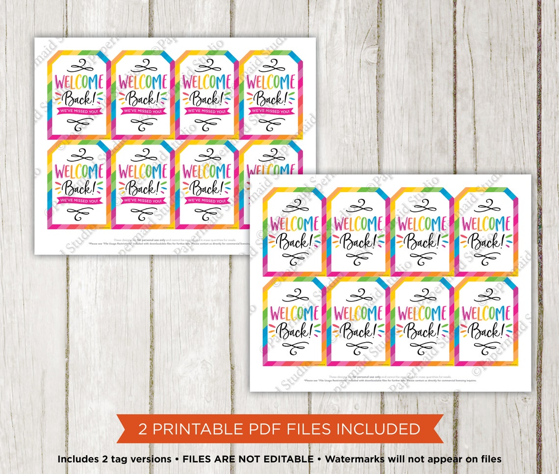Welcome Back to the Office Printable - Welcome Back to Work - Welcome ...