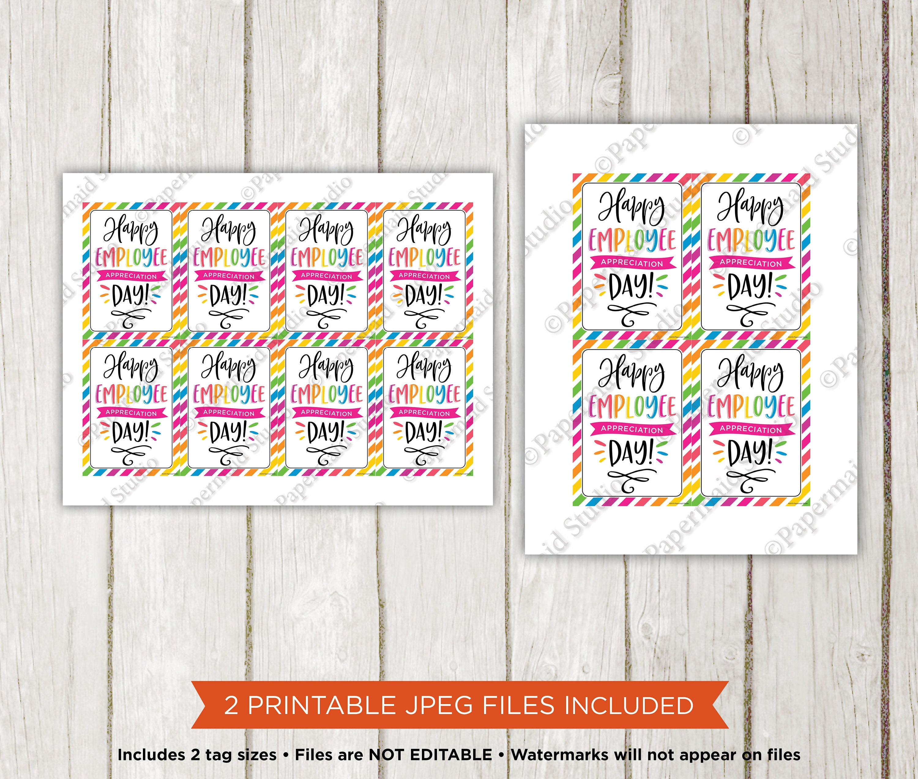 Employee Appreciation Day Tag Printable Employee - Etsy Australia