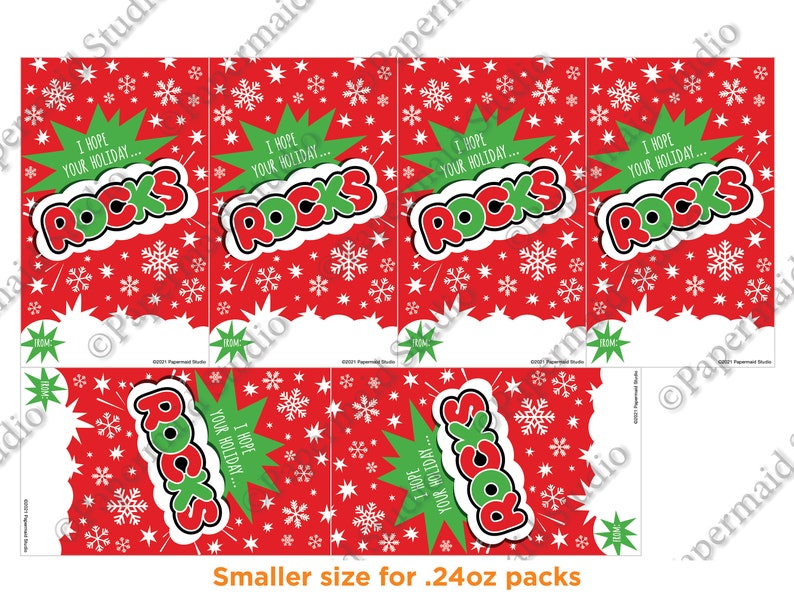 PRINTABLE Christmas Pop Candy Tag I Hope Your Christmas - Etsy