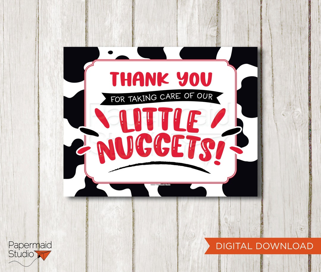 Teacher Appreciation Gift - Teacher Chicken Sign Printable - Teacher ...