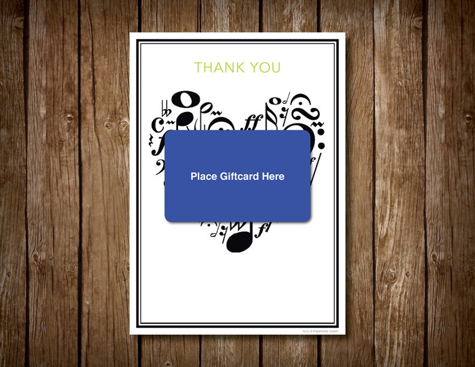 PRINTABLE Music Teacher Thank You Card Printable Music - Etsy
