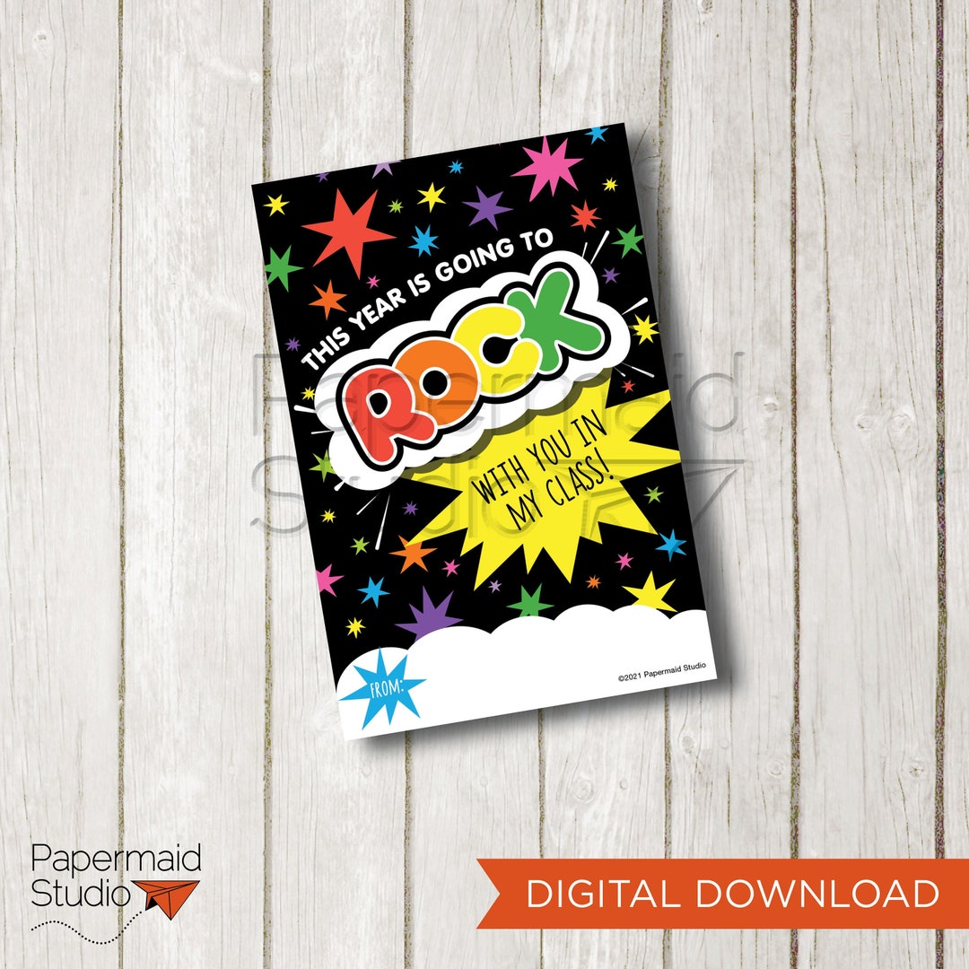 PRINTABLE Pop Candy Tag - Back to School Class Treat Tag - First Day of ...